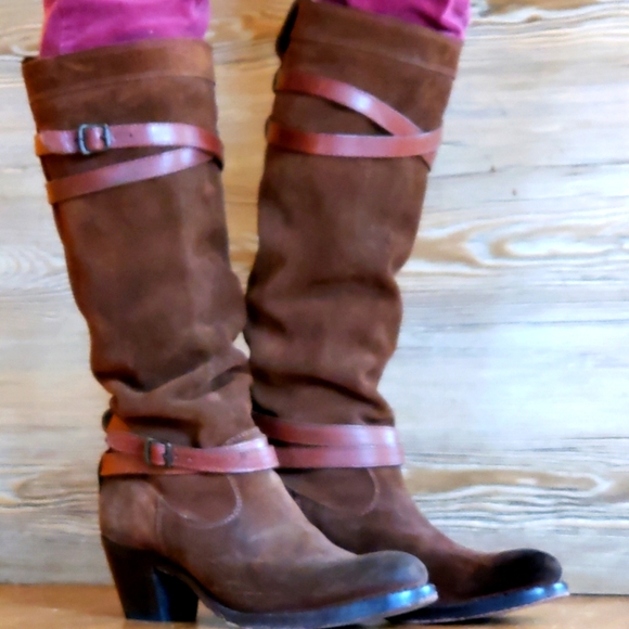 Frye | Shoes | Frye Double Strapped Womens Boots 7m | Poshmark